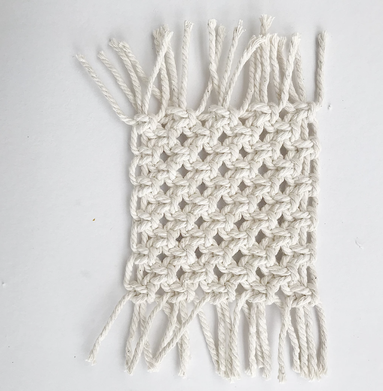 Macrame Coaster Free Tutorial - Isabella Strambio Blog