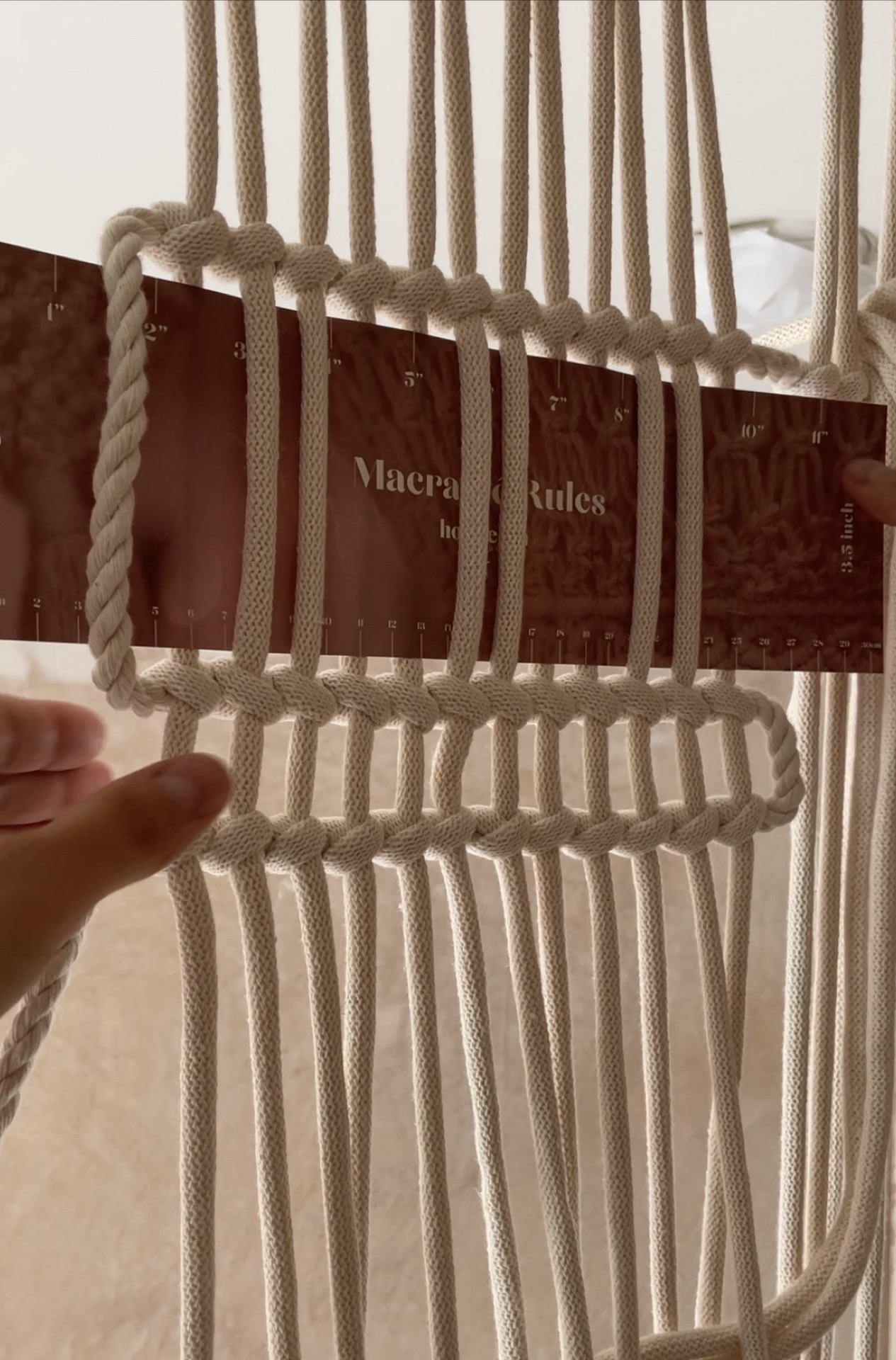 Macrame Installation for a London Townhouse - Isabella Strambio Blog