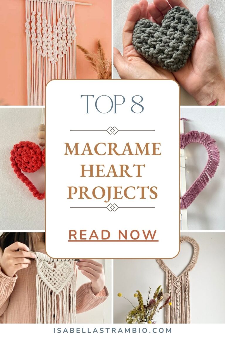 Top 8 Macrame Heart-Shaped Tutorials for Beginners & Pros - Isabella Strambio Blog