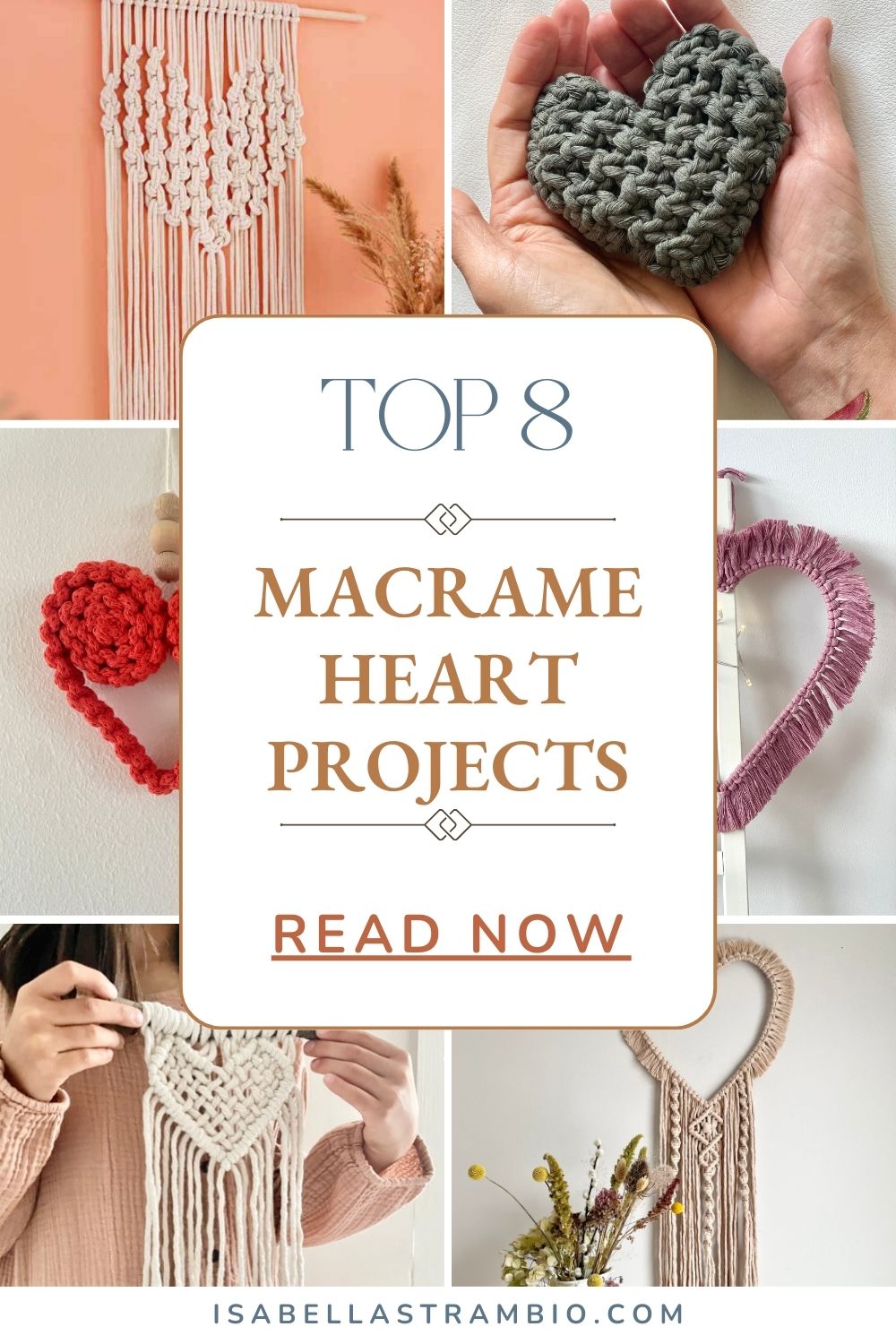 Top 8 Macrame Heart-Shaped Tutorials for Beginners & Pros - Isabella ...